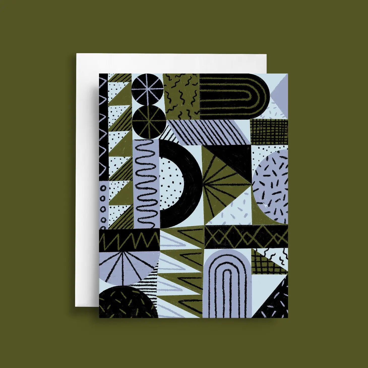 blank card - geo shapes – kelly lewis cards & gifts